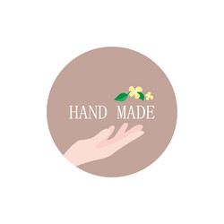 Handmade emblem Royalty Free Vector Image - VectorStock