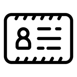 Driver license flat icon isolated on white Vector Image