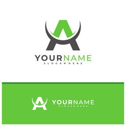 Letter a c logo design creative Royalty Free Vector Image