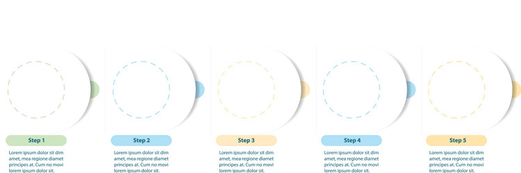 Flowchart with arrows infographic template Vector Image