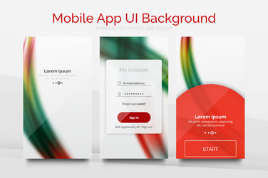 Mobile background ui Royalty Free Vector Image