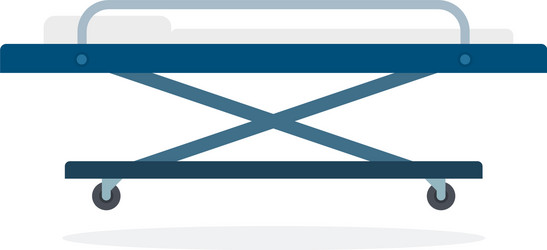 Stretcher hospital isolated Royalty Free Vector Image