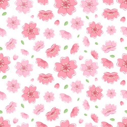 Cherry blossom seamless pattern japanese flower Vector Image