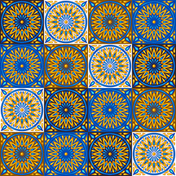 Moroccan ceramic tile seamless pattern Royalty Free Vector