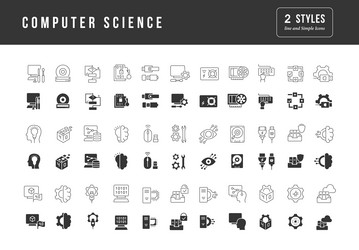 Computer education logo icon design Royalty Free Vector