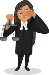 Cartoon judge Royalty Free Vector Image - VectorStock