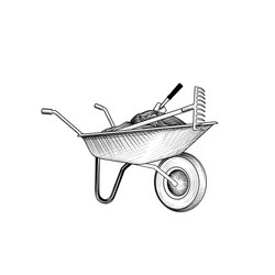 Wheelbarrow Drawing Easy