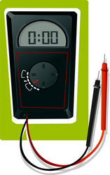 Digital Multimeter Schematic Royalty Free Vector Image
