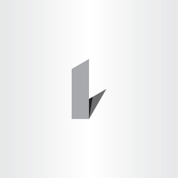 Black letter l logo logotype icon Royalty Free Vector Image