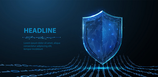 Cloud technology polygonal wireframe art looks Vector Image