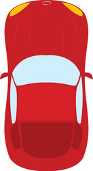 Aerial view of a car Royalty Free Vector Image