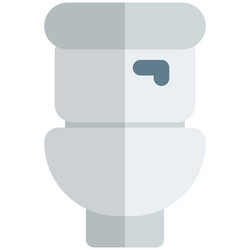 Ceramic toilet with water flush setup Royalty Free Vector