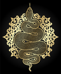 Coiled Snake Logos Vector Images (over 140)