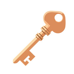 Key for unlocking metal door Royalty Free Vector Image