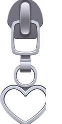 Zipper clasps realistic set Royalty Free Vector Image