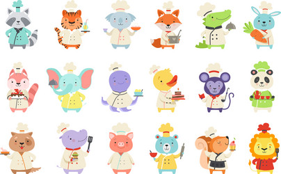 Elephant Animal Chef Vector Images (60)