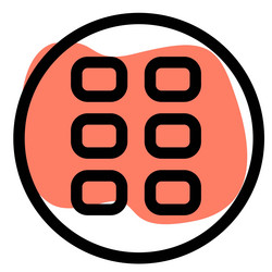 Zhaliang dim sum outline icon Royalty Free Vector Image