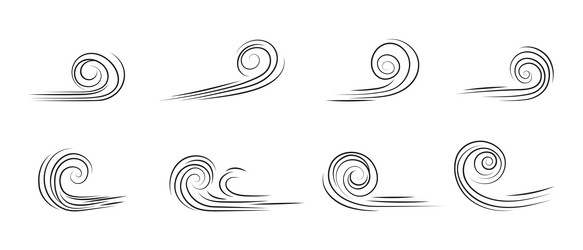 Gust Cartoon Wind Vector Images (over 200)