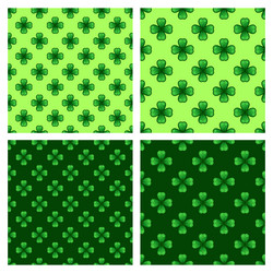 Cartoon 4 leaf clover isolated Royalty Free Vector Image