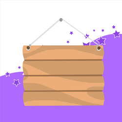 Handmade figured hook up blank sign plate Vector Image