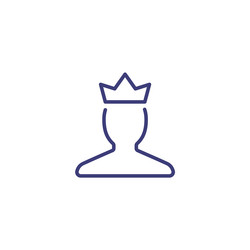 Customer membership client crown icon vip member Vector Image