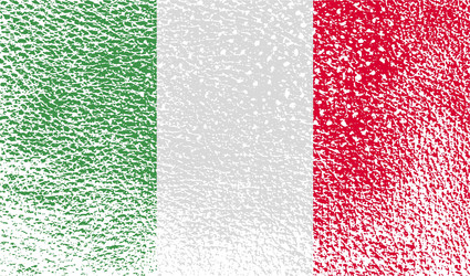 Flag of italy with old texture Royalty Free Vector Image