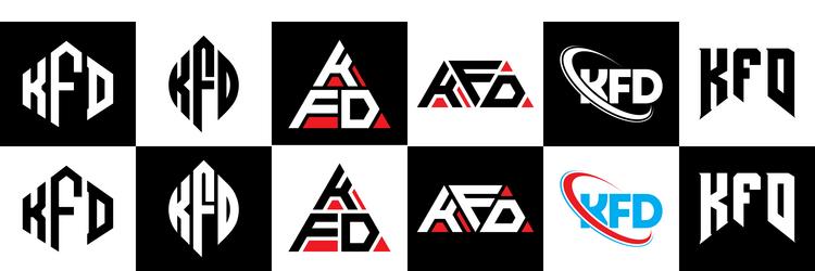 Kmi letter logo design in six style polygon Vector Image