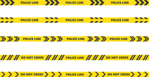 Police line design Royalty Free Vector Image - VectorStock