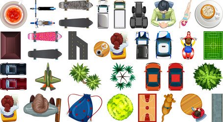 Aerial View People Person Vector Images (over 260)