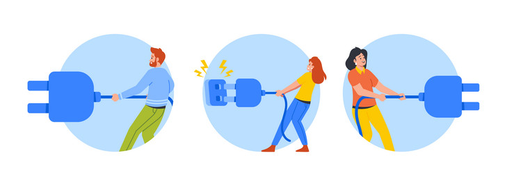 Digital detox detoxification importance Royalty Free Vector
