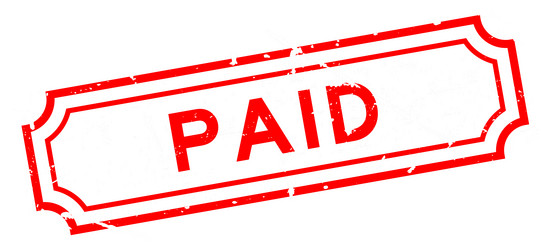 Paid Stamp Red Vector Images (over 920)