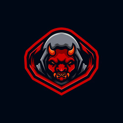 Devil Logo Football