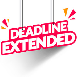 Deadline stamp approaching seal overdue Royalty Free Vector