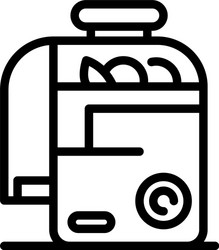 Engineer factory processor icon outline Royalty Free Vector