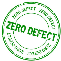 Grunge green defect word square rubber seal stamp Vector Image