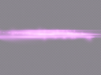 Purple glow line violet horizontal light rays Vector Image