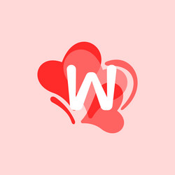 Letter t heart logo icon design template elements Vector Image