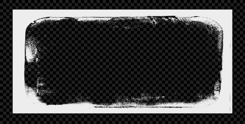 Photo grunge horizontal frame template ink paint Vector Image