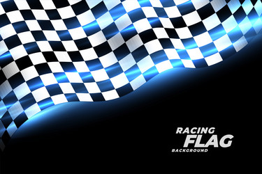 Racing checkered flag background design Royalty Free Vector