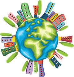 Retro world background Royalty Free Vector Image