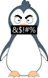 Angry Penguin Vector Images (over 120)