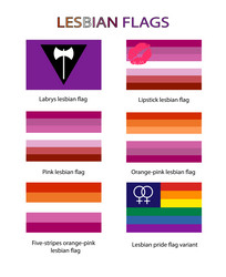 Lesbian Labrys Pride Flag Vector Images (37)