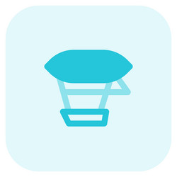 Hot air ship modern helium-filled craft Royalty Free Vector