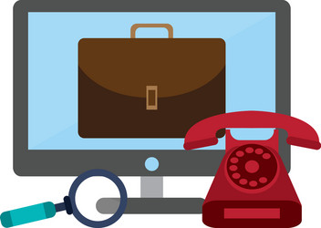 Technology digital modern hardware cartoon Vector Image