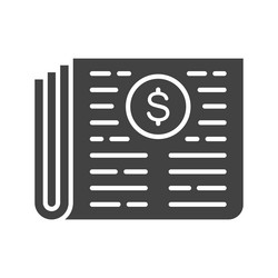 Business news icon image Royalty Free Vector Image