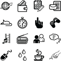 Bmp file format icon set 12 Royalty Free Vector Image