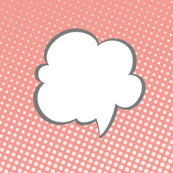 Speech bubble on pop art background Royalty Free Vector