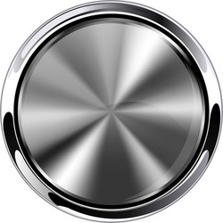 Metal button icon Royalty Free Vector Image - VectorStock