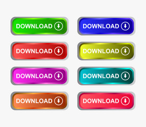 Download icon in on white background Royalty Free Vector