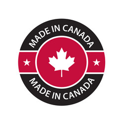 Made in canada icon logo fl Royalty Free Vector Image